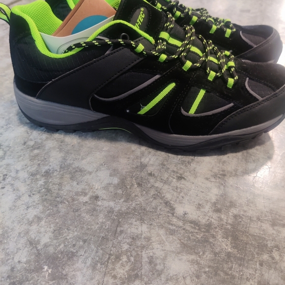 Hi-Tec | Shoes | Hitec Sarapo Hiking Shoes Black And Lime Green | Poshmark